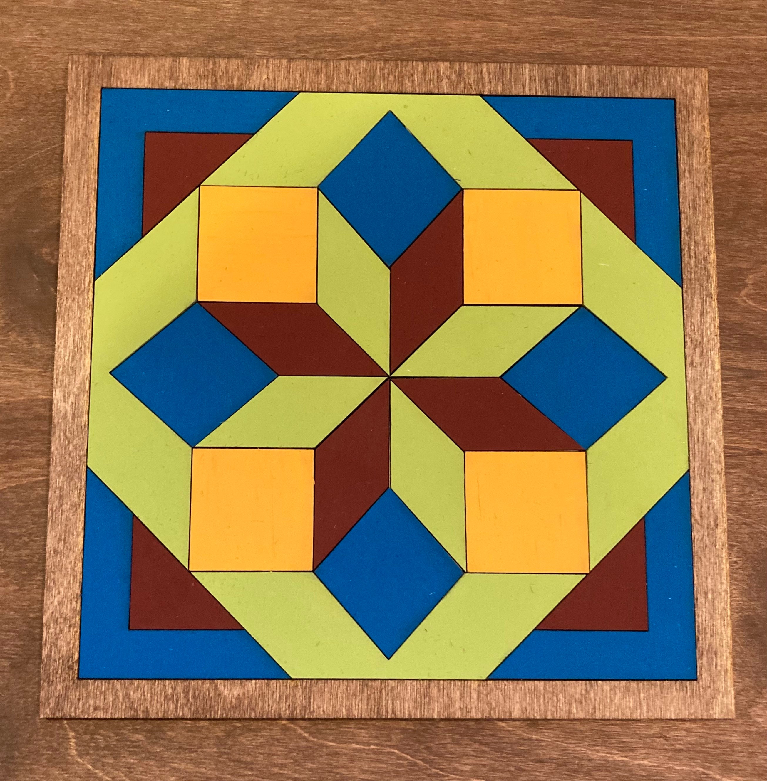 DIY Barn Quilt Painting Kit, DIY Mosaic Craft, Barn Quilt Kit, Paint at ...