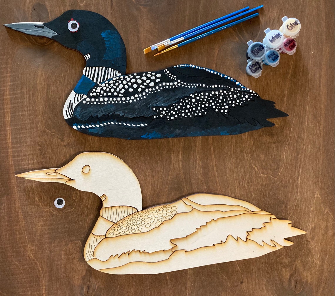 DIY Painting Kit DIY Craft Kit DIY Loon Paint at Home Kit - Etsy