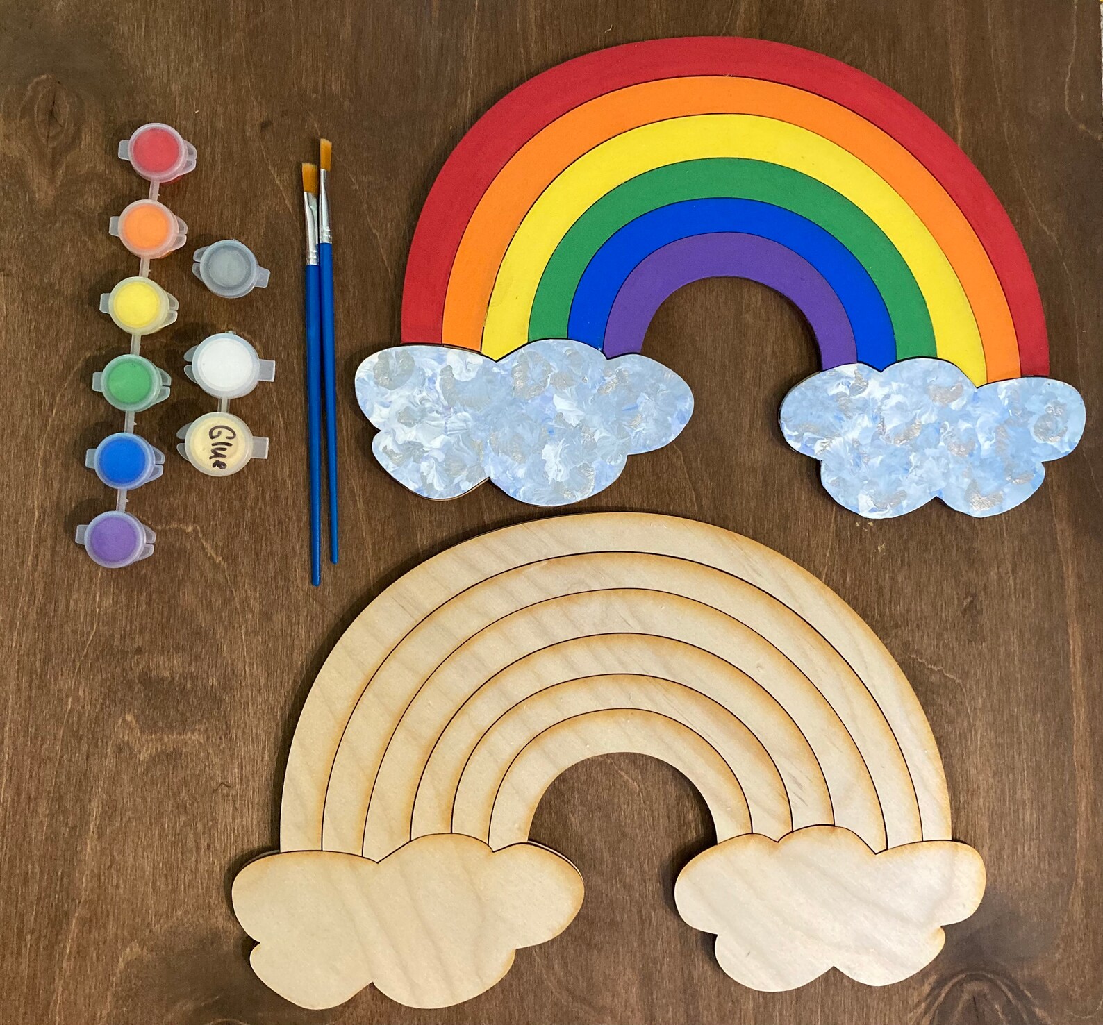 DIY Rainbow Painting Kit DIY Craft Kit Paint at Home Kit | Etsy