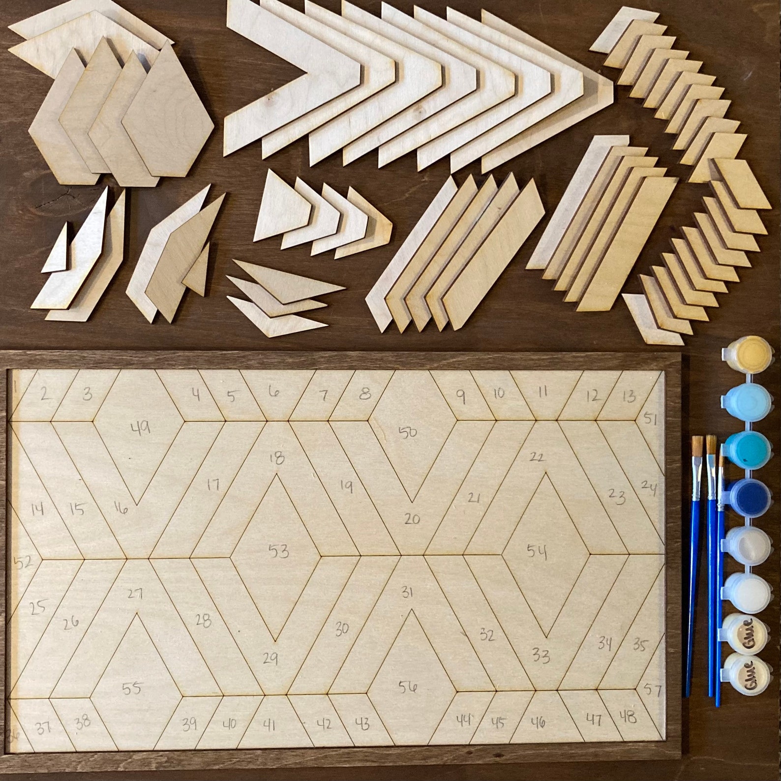 DIY Barn Quilt Painting Kit, DIY Mosaic Craft, Barn Quilt Kit, Paint at ...