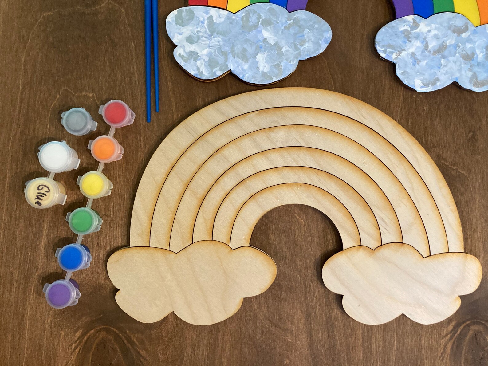 DIY Rainbow Painting Kit DIY Craft Kit Paint at Home Kit | Etsy