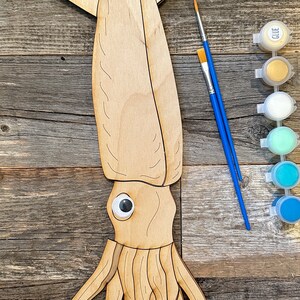 DIY Giant Squid Painting Kit, Paint at Home Kit, Paint Your Own Squid ...