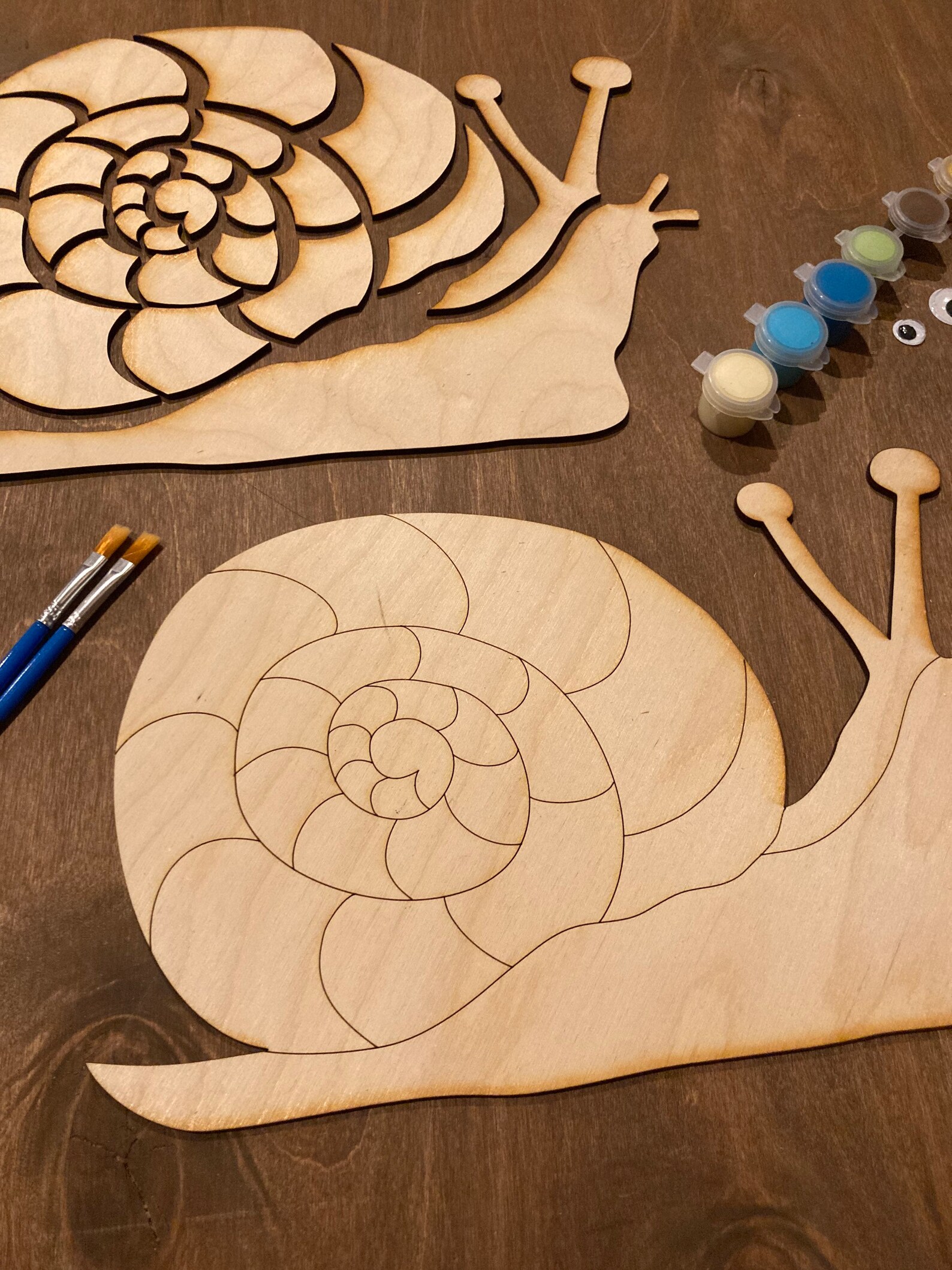 DIY Kit Craft Kit for Kids Snail Painting Kit Paint at Home - Etsy