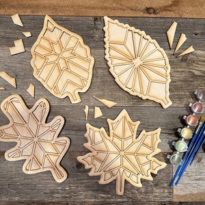 DIY Painting Mosaic Autumn Leaves Fall Craft Kit, Crafts for Kids ...