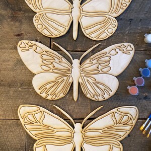 DIY Butterfly Painting Craft Kit for Kids, Paint Your Own Butterfly Kit ...