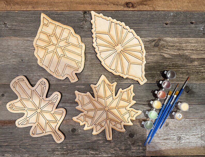 DIY Painting Mosaic Autumn Leaves Fall Craft Kit, Crafts for Kids ...
