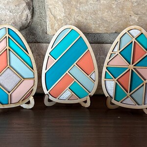 Easter Egg Mosaics Decor Gift Craft Painting Kit, Easter DIY Painting ...