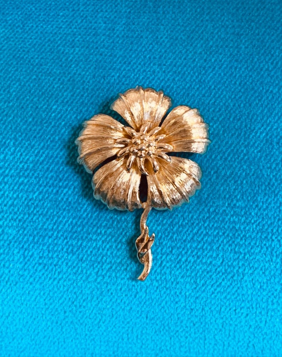 Vintage monet brooch flower - Gem
