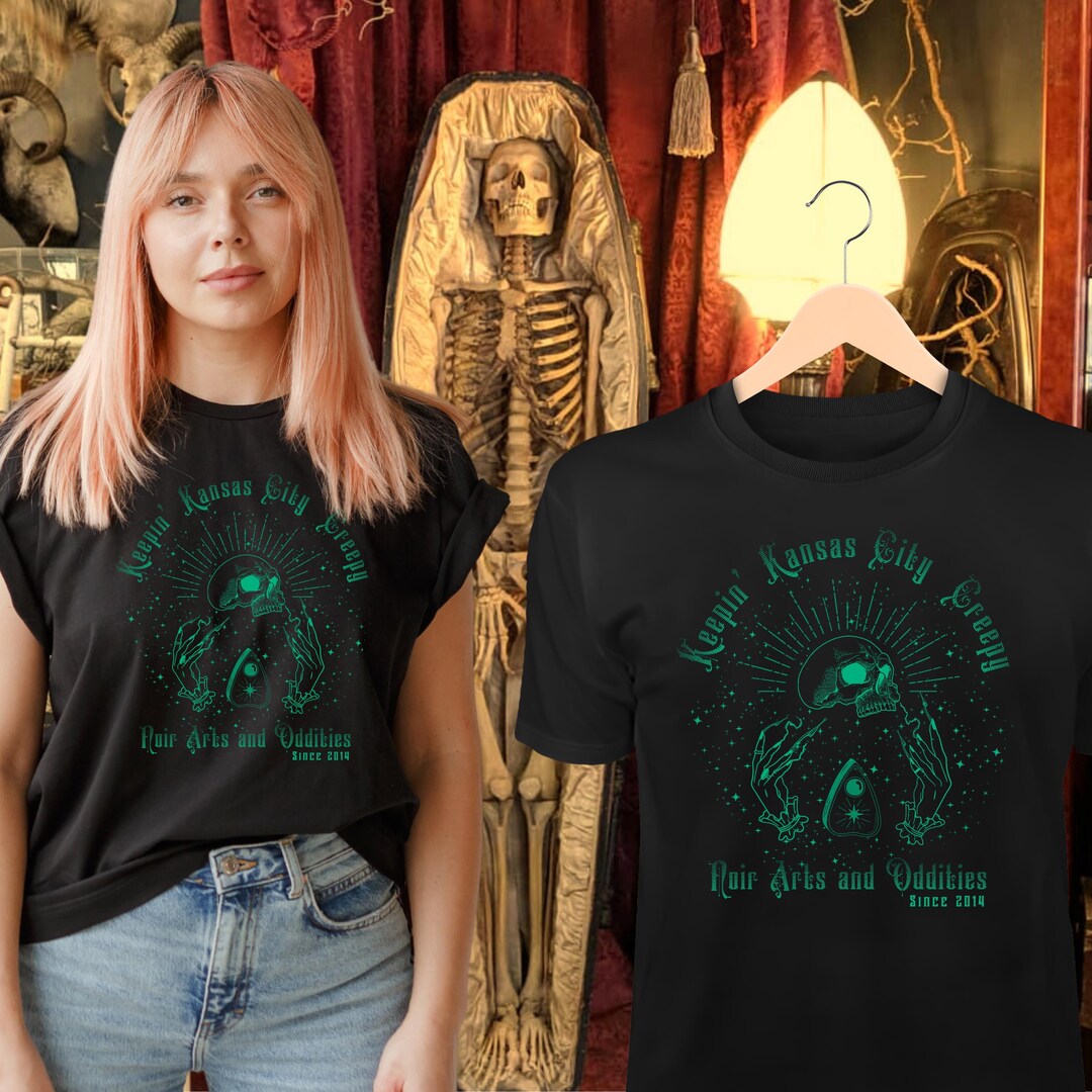 Keepin' Kansas City Creepy 2023 Noir Arts & Oddities T-shirt | Noir ...