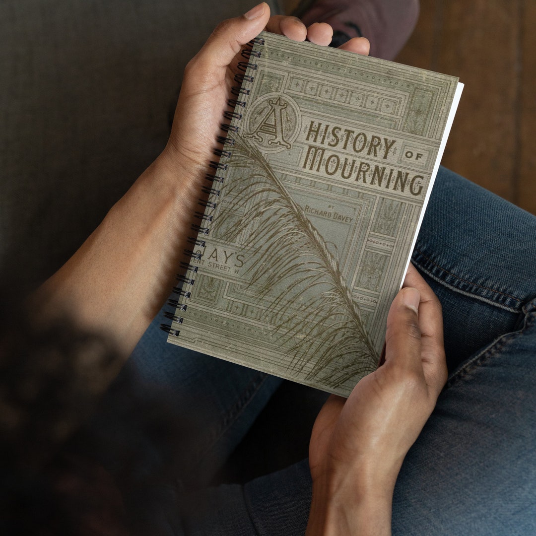 Gothic Notebook History of Mourning Book Cover Memento Mori Spiral ...