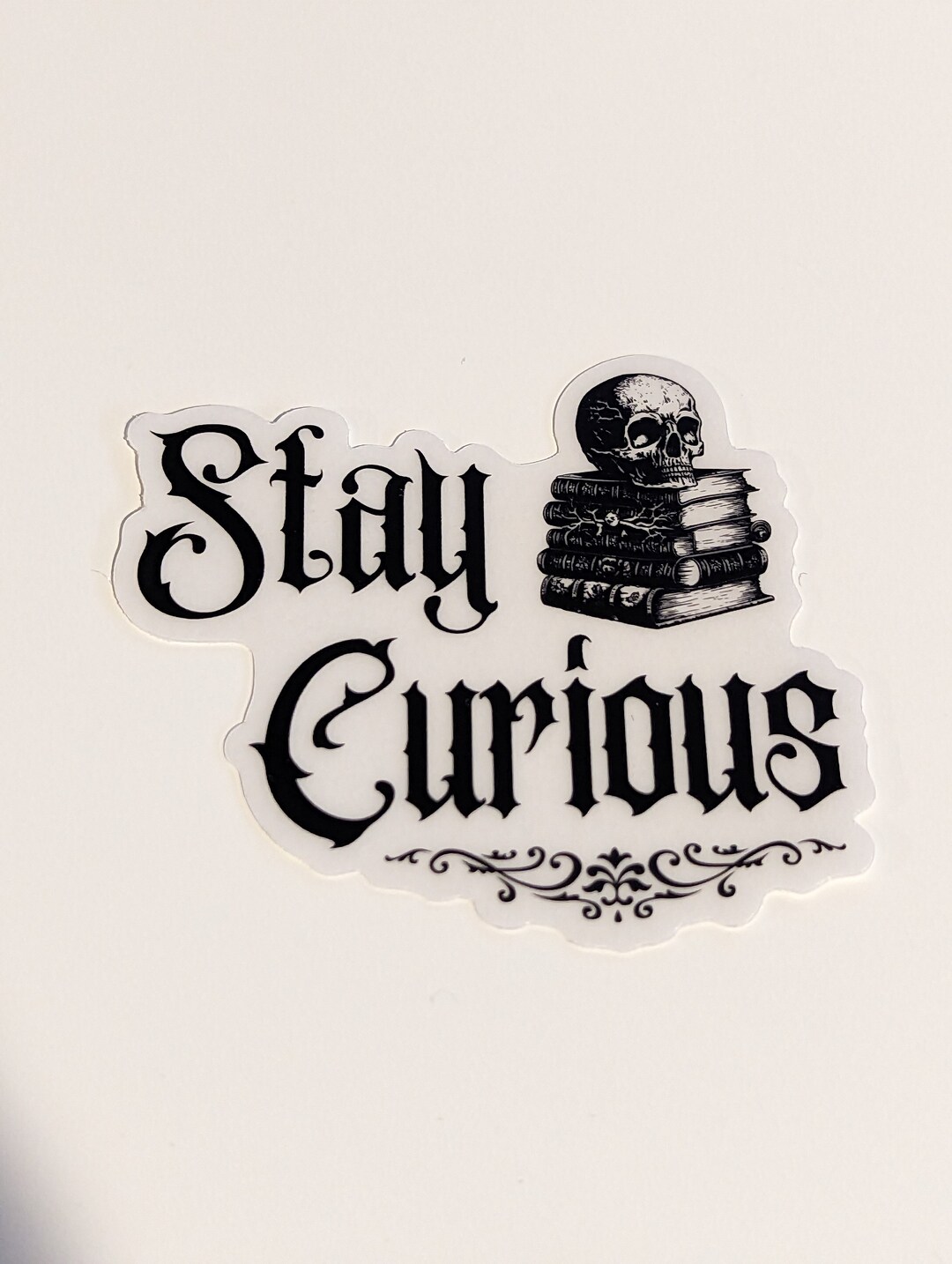 Stay Curious Clear Vinyl Sticker | Book Lover | Intellectual Gift ...