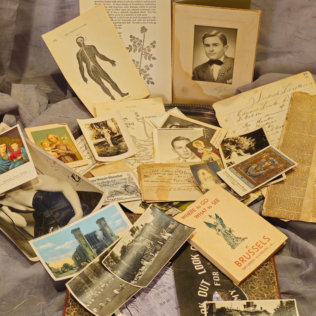 Art Ephemera Bundle - A Unique Curation of Vintage Ephemera Items ...