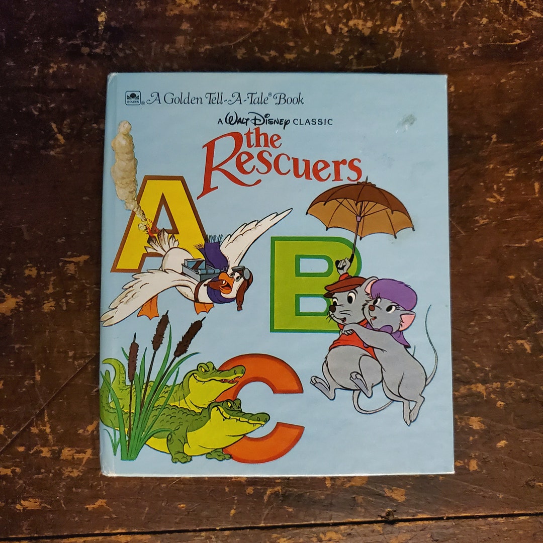 Vintage Walt Disney Book the Rescuers ABC Golden Tell a Tale Little ...