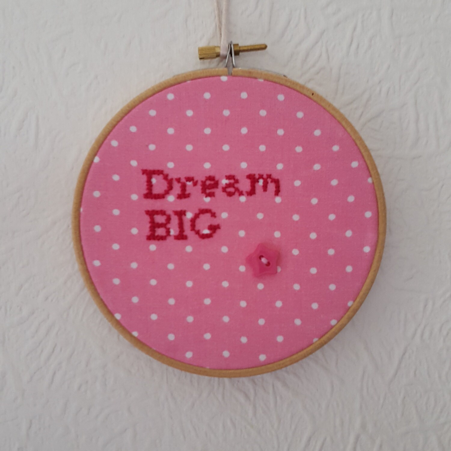 Dream Big Hoop Art. Embroidery. 5 Inch Hoop Art. Cross Stitch - Etsy