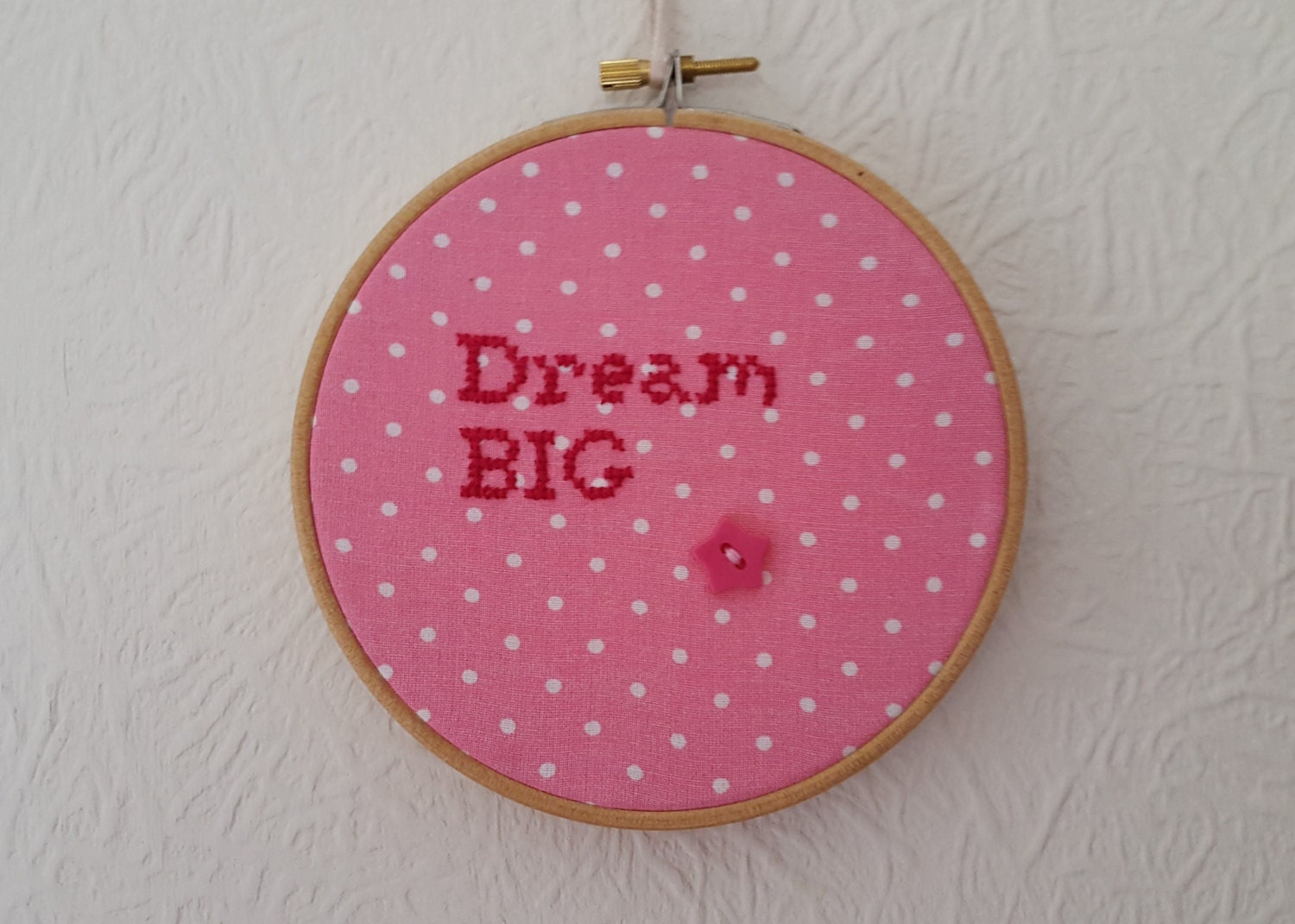Dream Big Hoop Art. Embroidery. 5 Inch Hoop Art. Cross Stitch - Etsy