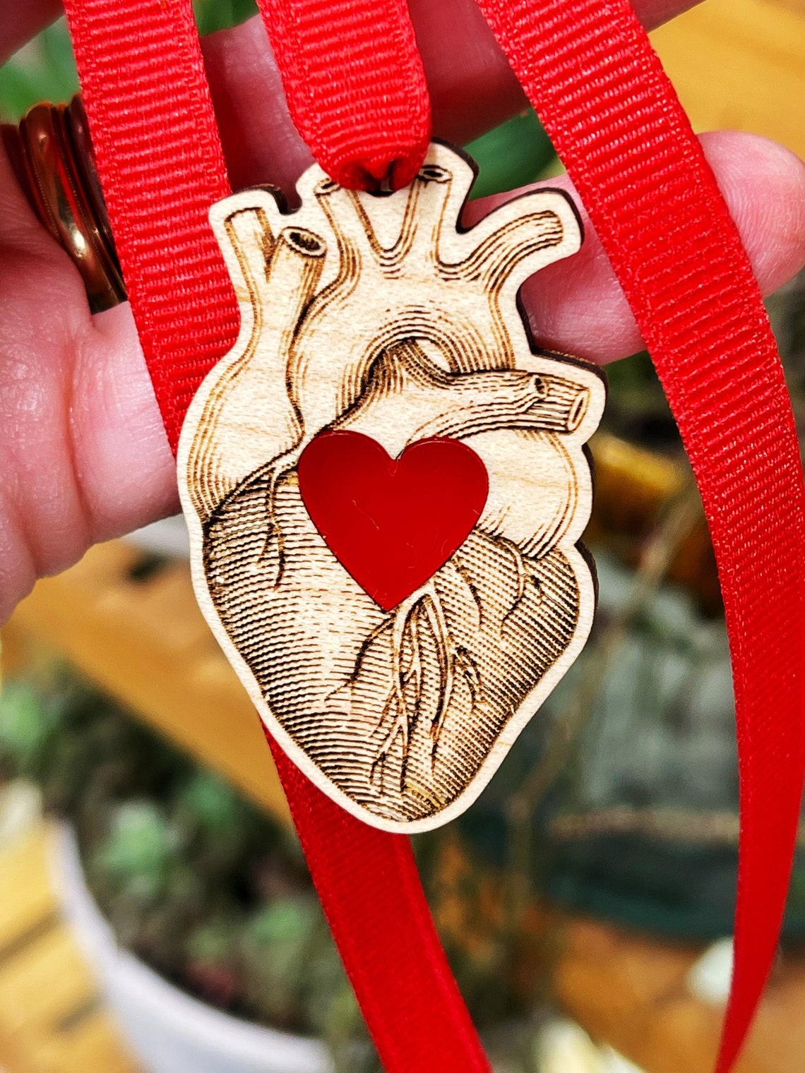 Anatomical Heart Ornament 2 INCH Heart Symbol Decoration - Etsy