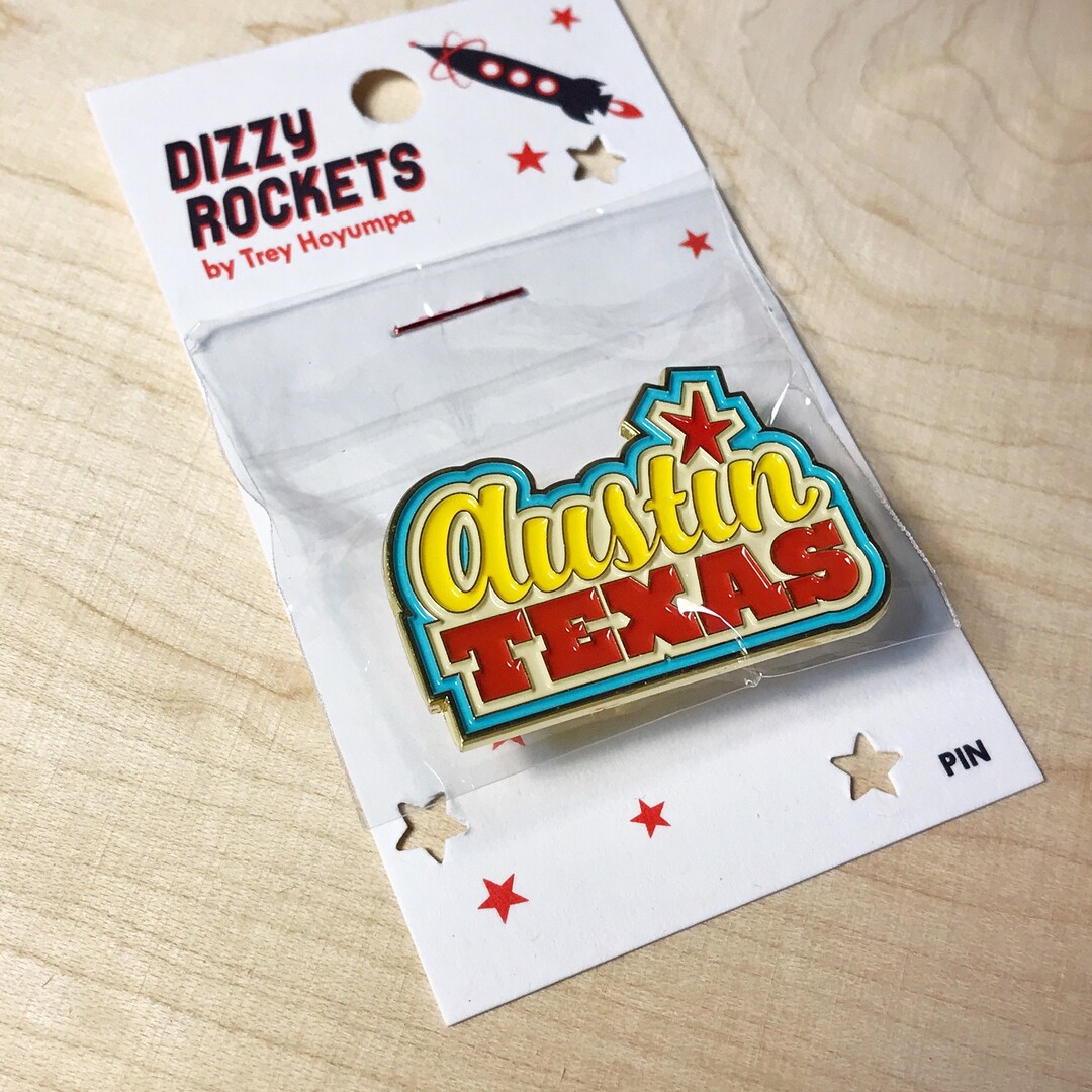Austin, Texas - Enamel Lapel Pin - Etsy