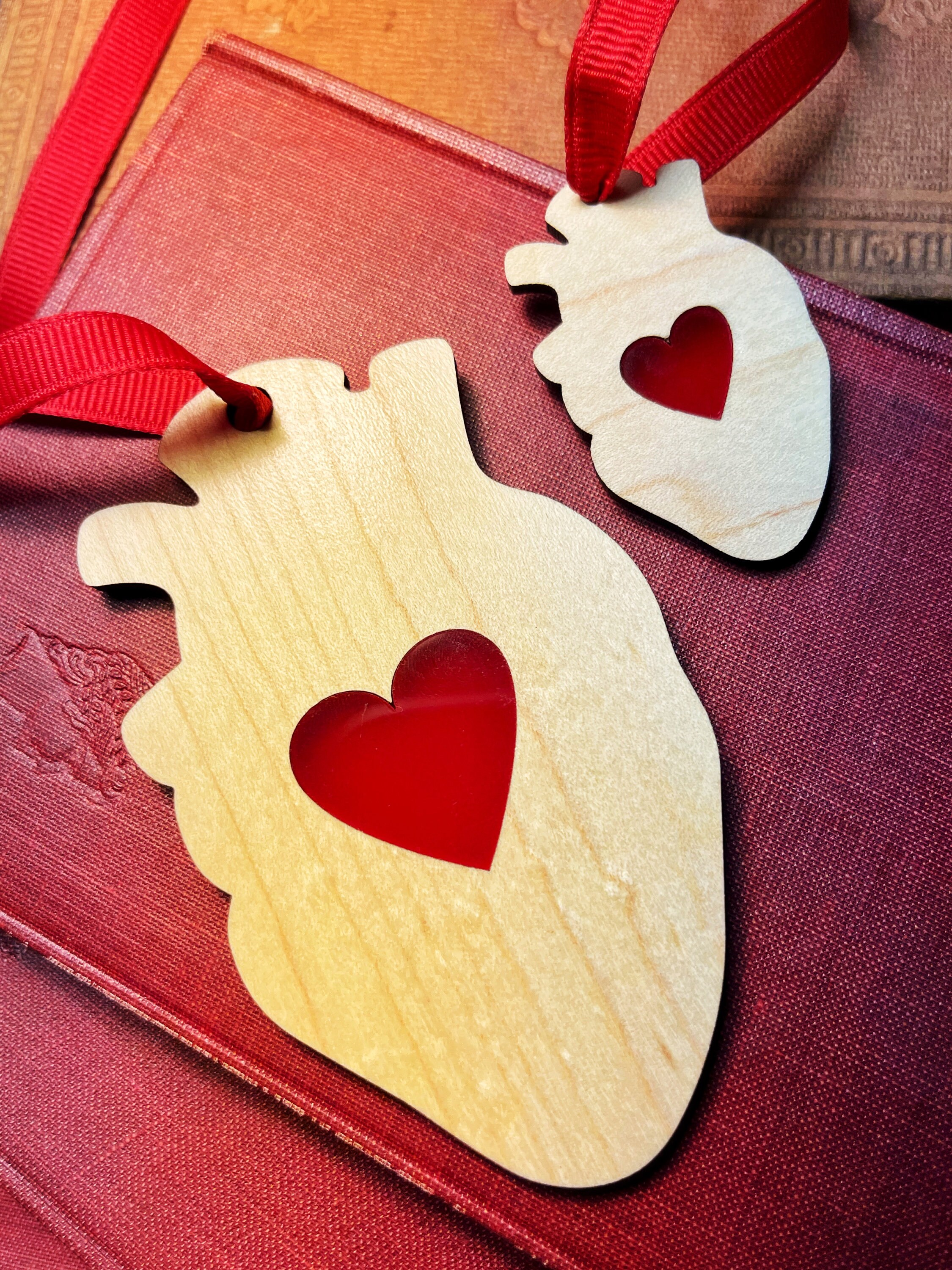 Anatomical Heart Ornament 2 INCH Heart Symbol Decoration - Etsy