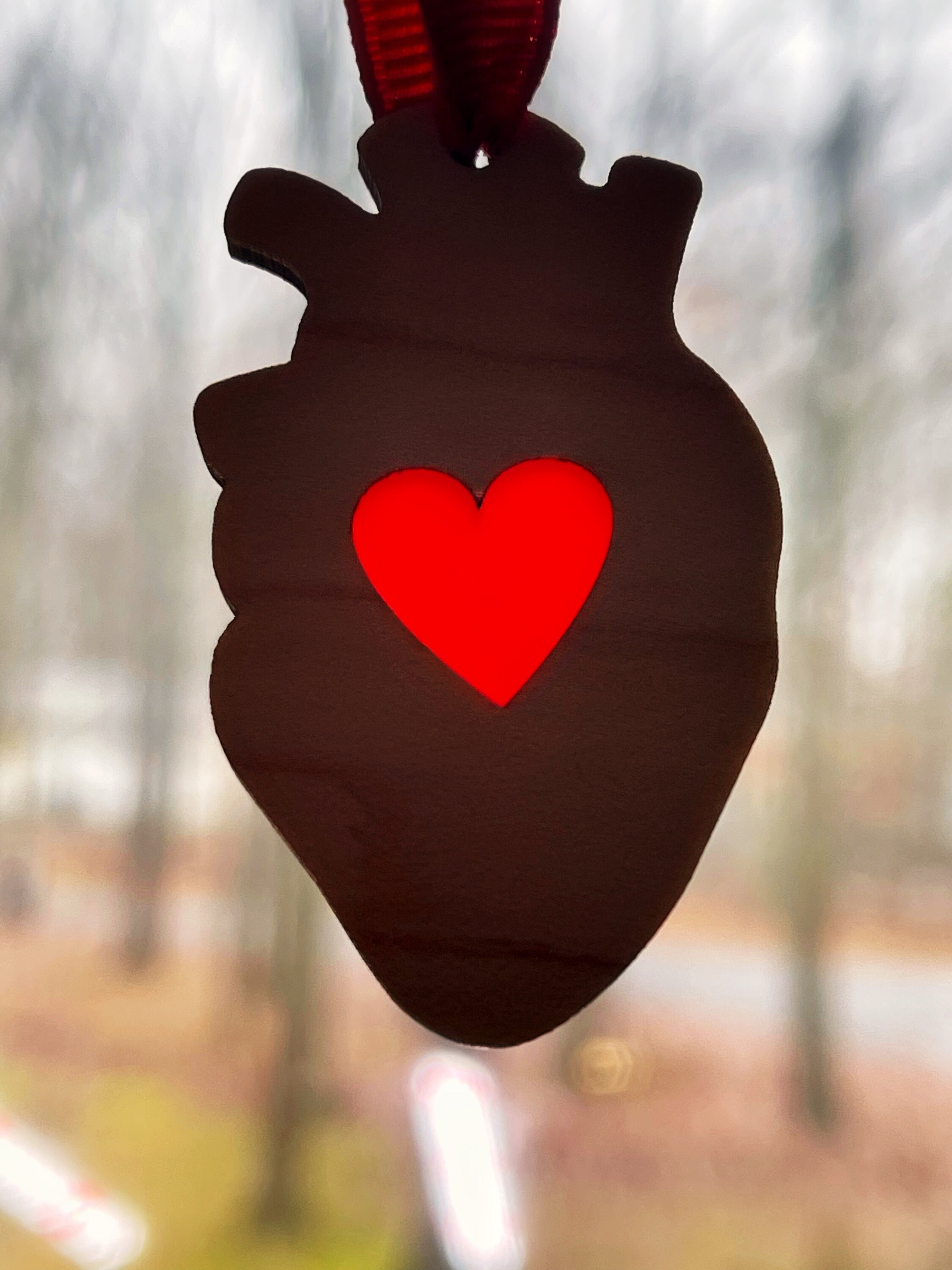 Anatomical Heart Ornament 2 INCH Heart Symbol Decoration - Etsy