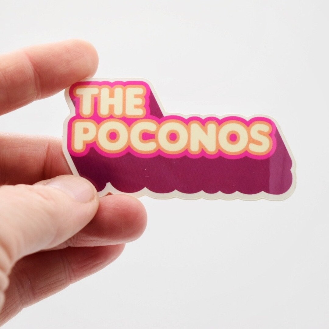 The Poconos Sticker - Perfect for Laptops, Notebooks and Water Bottles ...