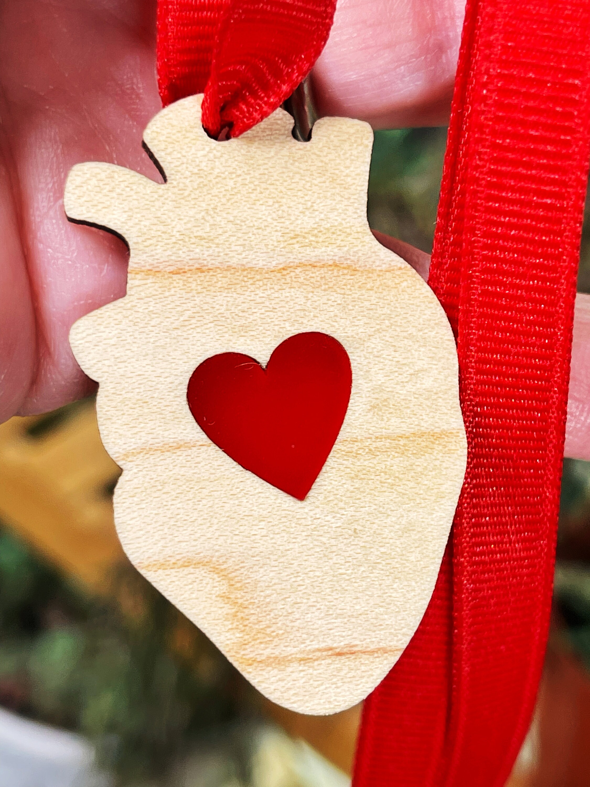 Anatomical Heart Ornament 2 INCH Heart Symbol Decoration - Etsy