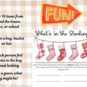 Holiday Christmas Ice Breaker Group Game for Family Gatherings, Office ...