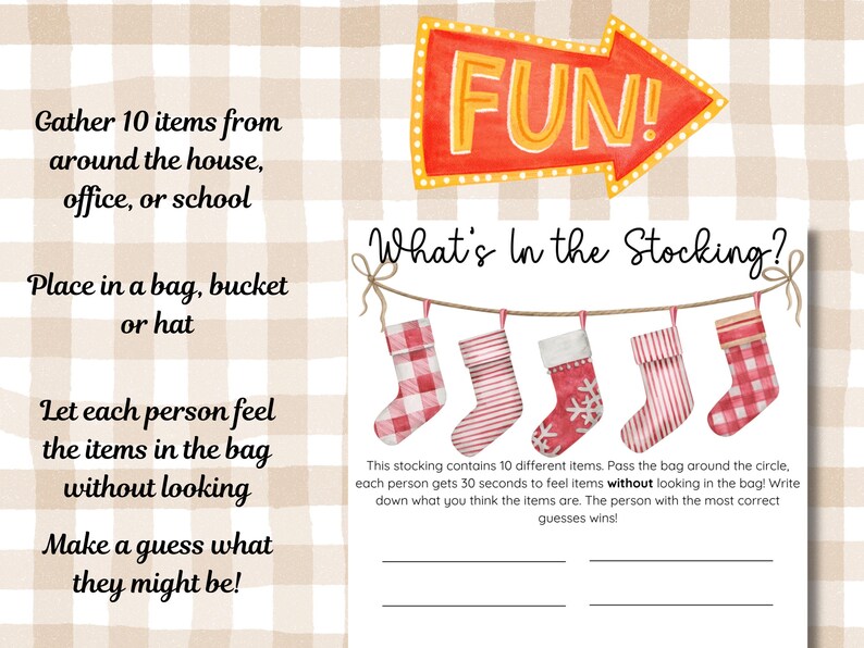 Holiday Christmas Ice Breaker Group Game for Family Gatherings, Office ...