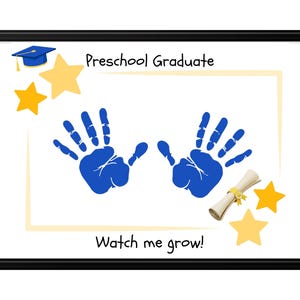 Preschool Graduation Handprint Craft for Class or Daycare, DIY Kids ...
