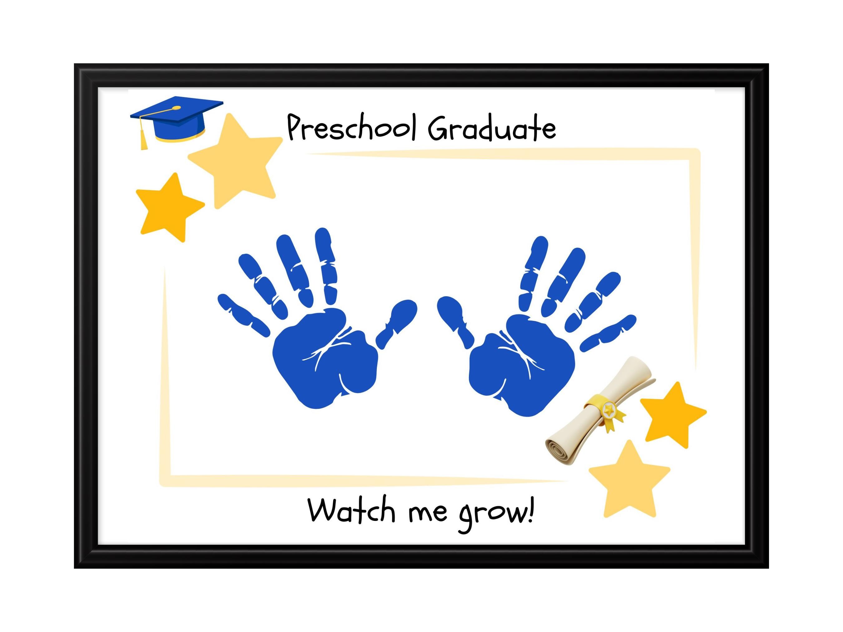 Preschool Graduation Handprint Craft for Class or Daycare, DIY Kids ...