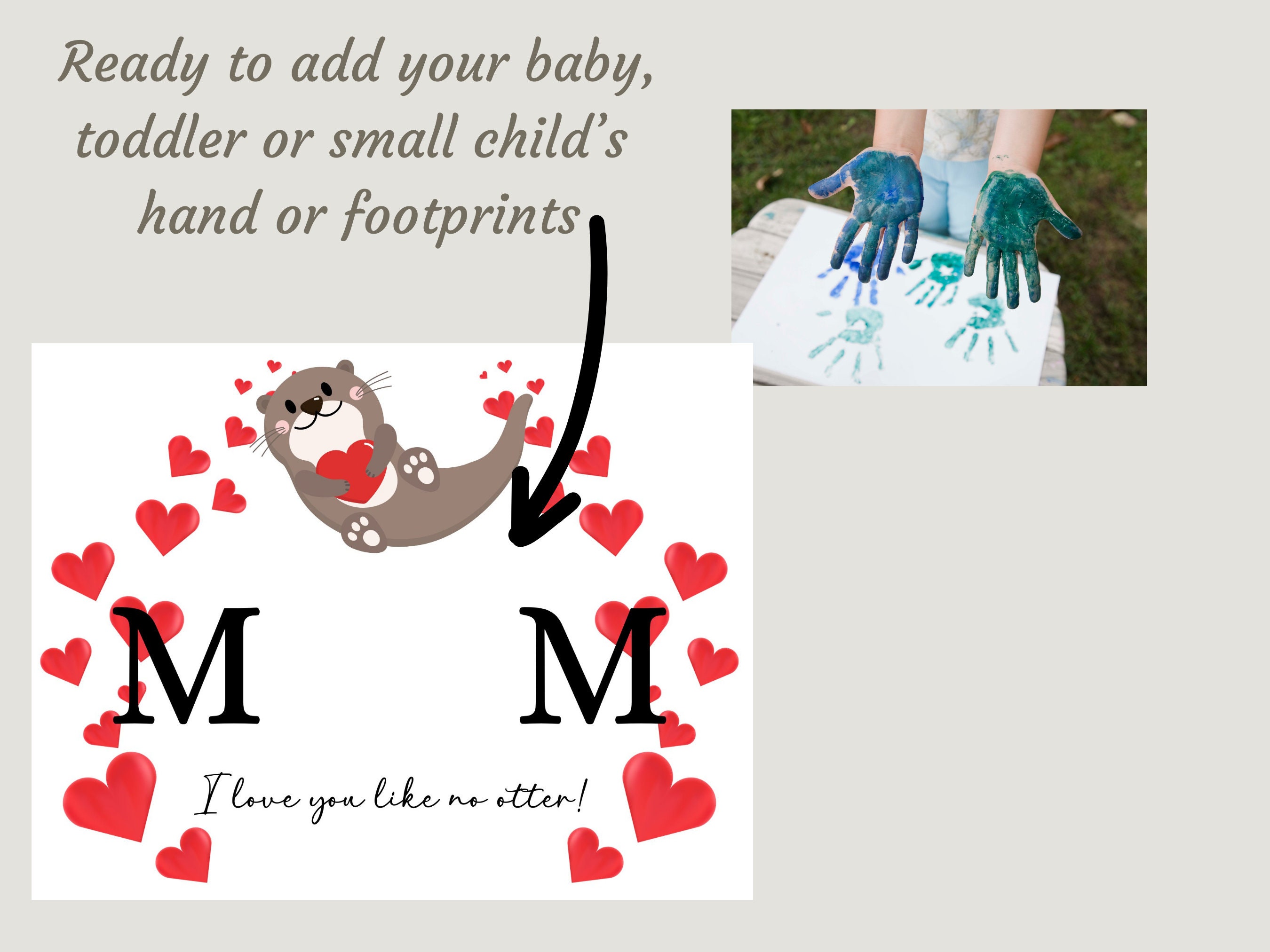 Kids Mothers Day Handprint Craft Printable Gift for Mom From Baby ...
