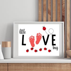 Valentine's Day Handprint Kids Craft Printable, Love Bug Parent Gift ...
