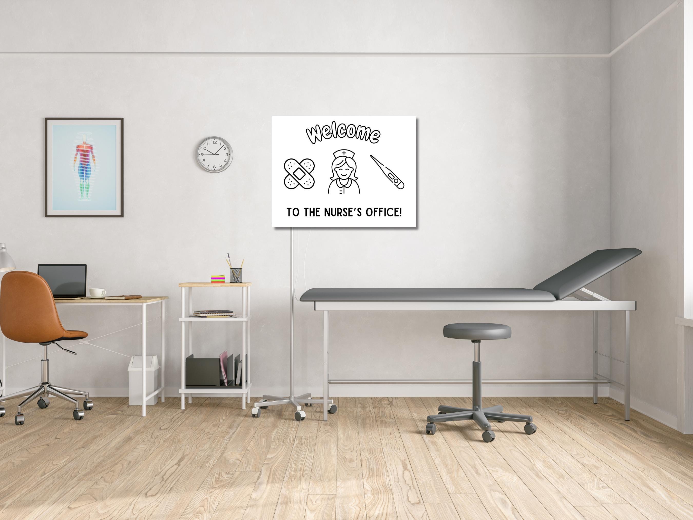 Nurse's Office Welcome Sign: Kid-friendly Wall Decor (PDF Printable) - Etsy