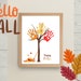 Kids Fall Tree Leaves Handprint Craft Printable, Daycare or Preschool ...