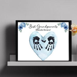 Grandparents Day Printable Handprint Craft Activity, Gift for Grandma ...