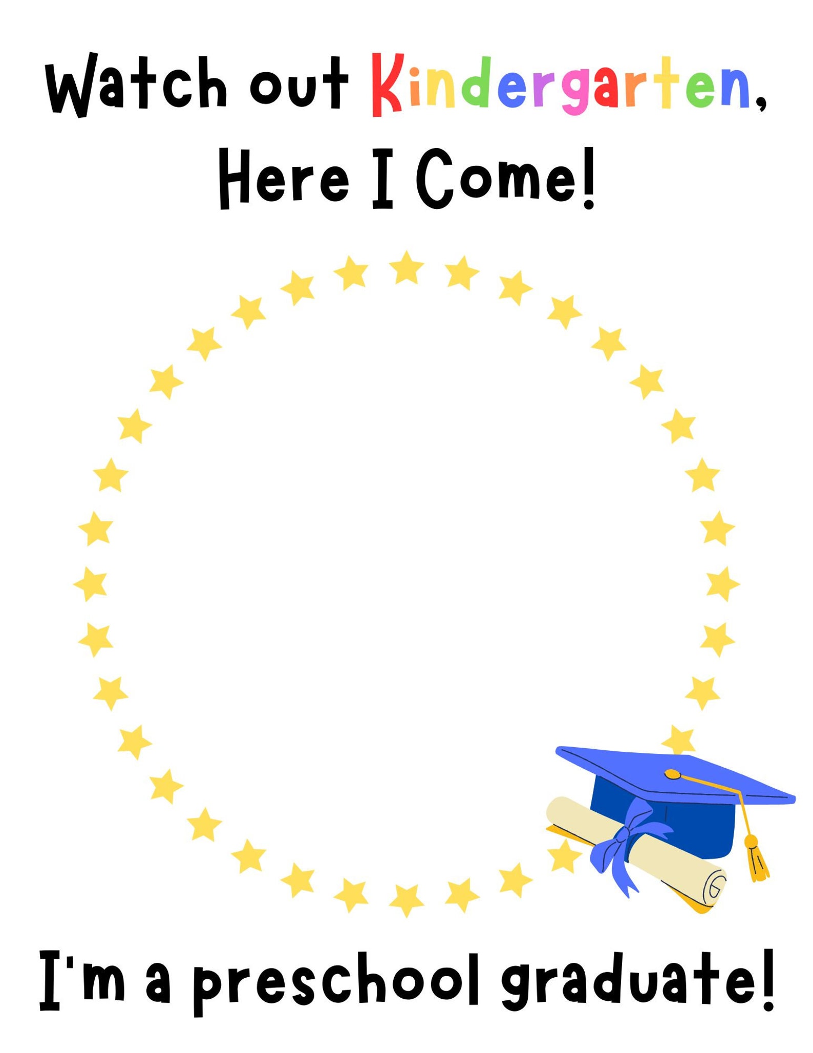 Preschool Graduation Handprint Craft Teacher Resource or Homeschool ...