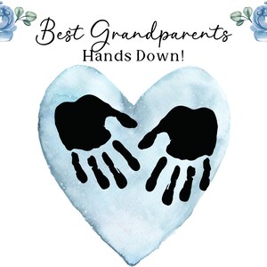 Grandparents Day Printable Handprint Craft Activity, Gift for Grandma ...