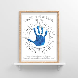Last Day of School Handprint Craft Printable for Kids | Cute End of the ...