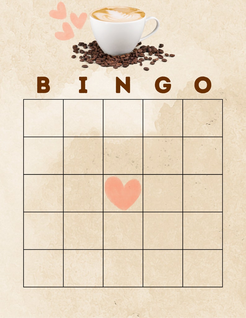 Printable Blank Bingo Sheet: DIY Bingo Card (digital Download) - Etsy