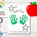 Back to School High Five Handprint Craft for Kids Fun First Day of ...