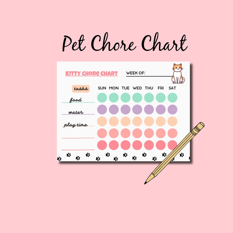 Bunny Chore Planner - Etsy