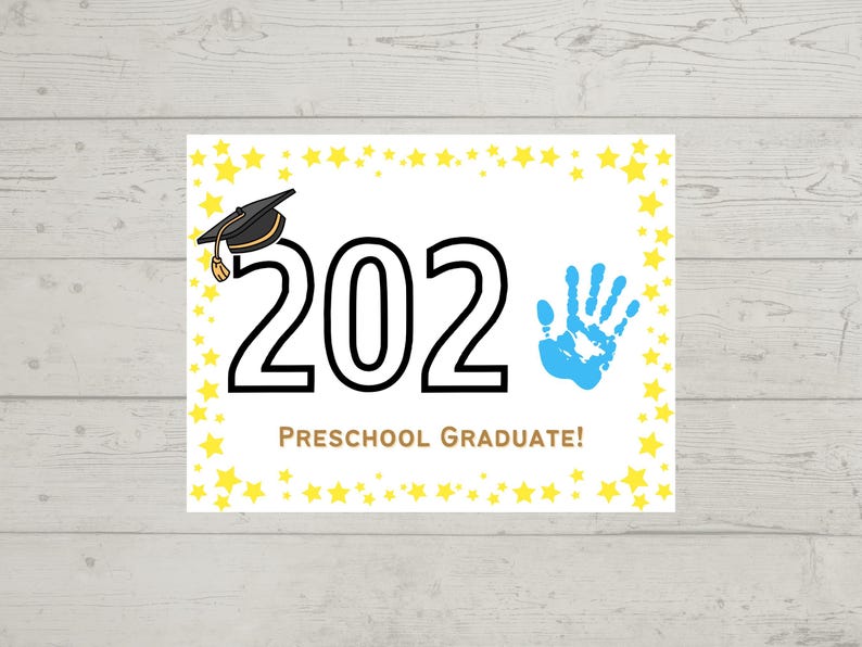 Preschool Graduation Handprint Craft Teacher Resource or Homeschool ...