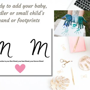 Mother's Day Handprint Kids Craft Bundle Printable Gift for Mom ...