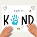 Bee Kind Handprint Craft: Kids Printable Activity (PDF) - Etsy