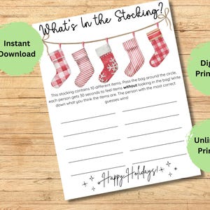 Holiday Christmas Ice Breaker Group Game for Family Gatherings, Office ...