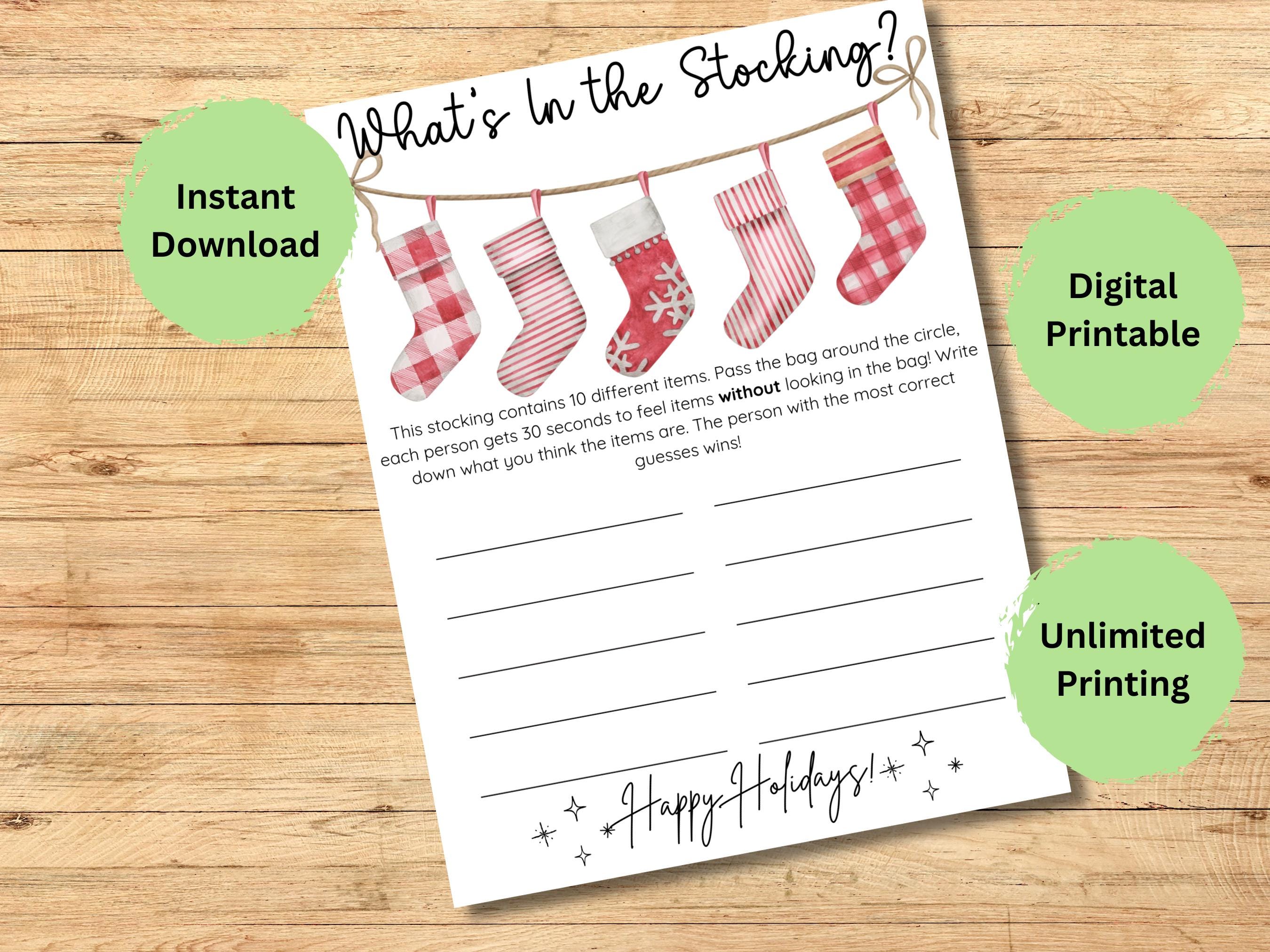 Holiday Christmas Ice Breaker Group Game for Family Gatherings, Office ...