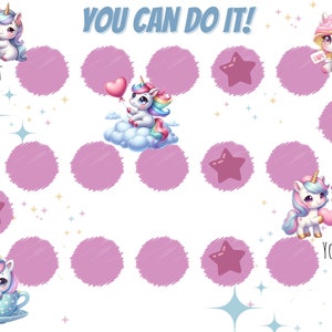 Unicorn Reward Chart Printable: Kids Behavior Tracker (PDF) - Etsy