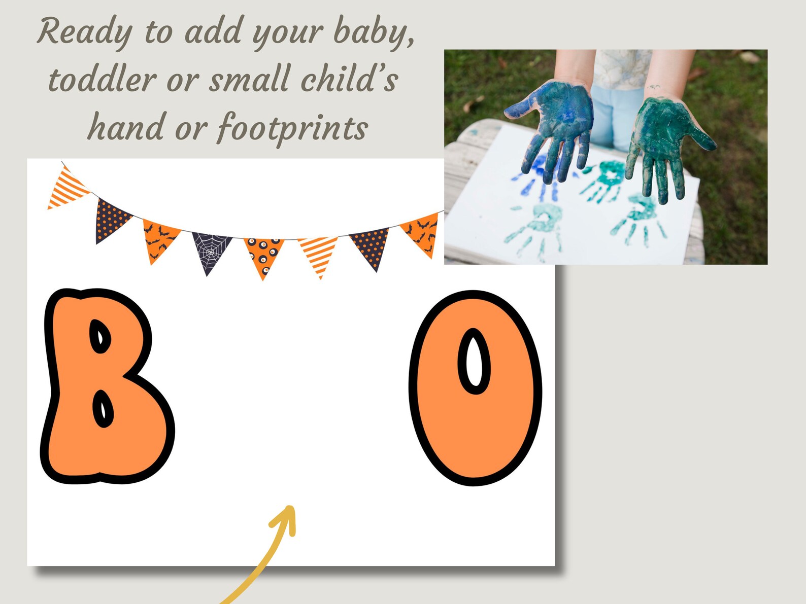 Halloween Handprint Craft: 'BOO' Ghost Art Activity (digital Download ...