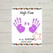 Back to School High Five Handprint Craft Printable for Kids - Fun First ...