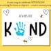 Kids Kindness Bee Kind Handprint Craft Printable Activity, Kindness ...