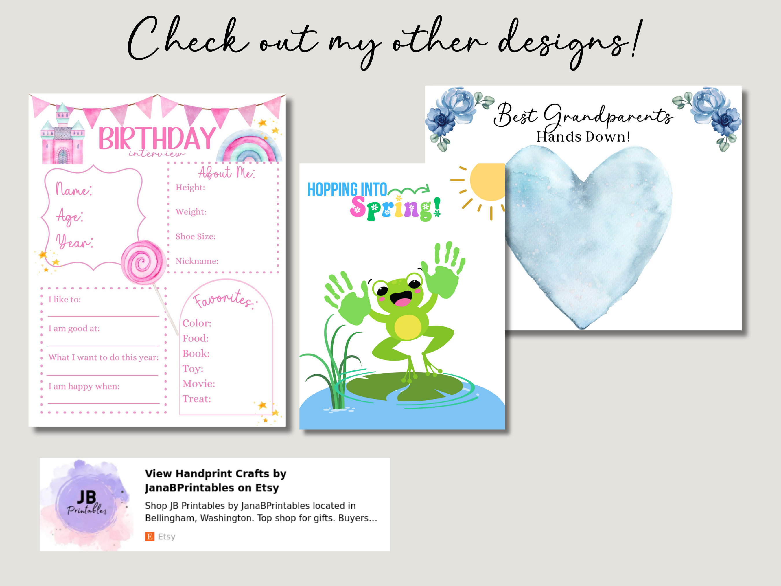 Teacher Thank You Card Appreciation Sign From Class, Add Fingerprints ...